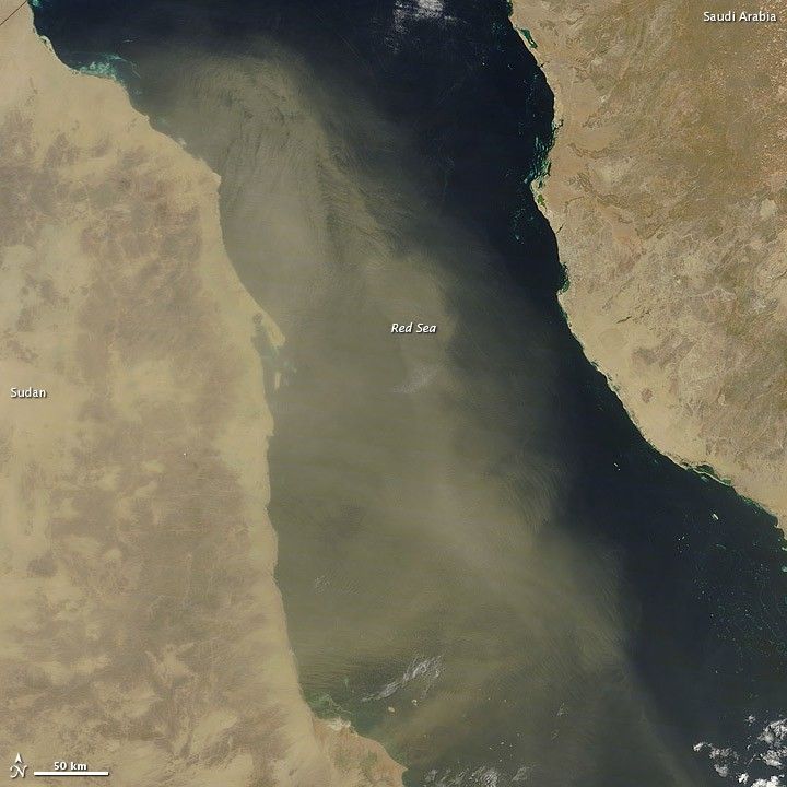Dust over the Red Sea - NASA Science