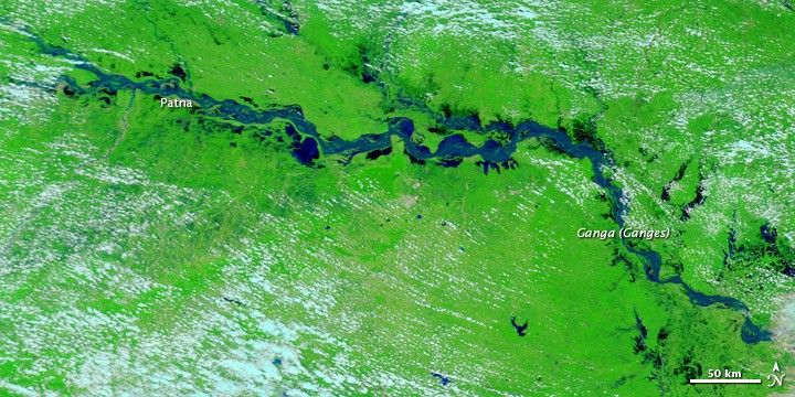 ganges river widest point