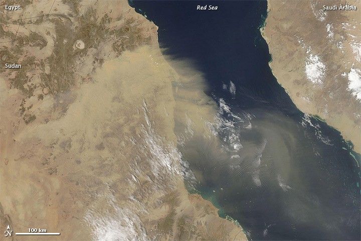 Dust over the Red Sea - NASA Science