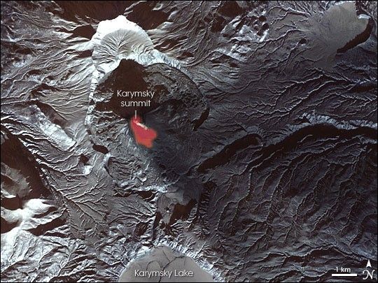 karymsky volcano type