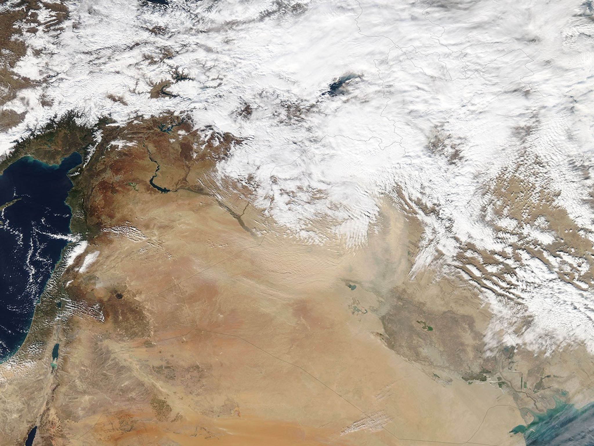 Dust Storm in Syria and Iraq - NASA Science