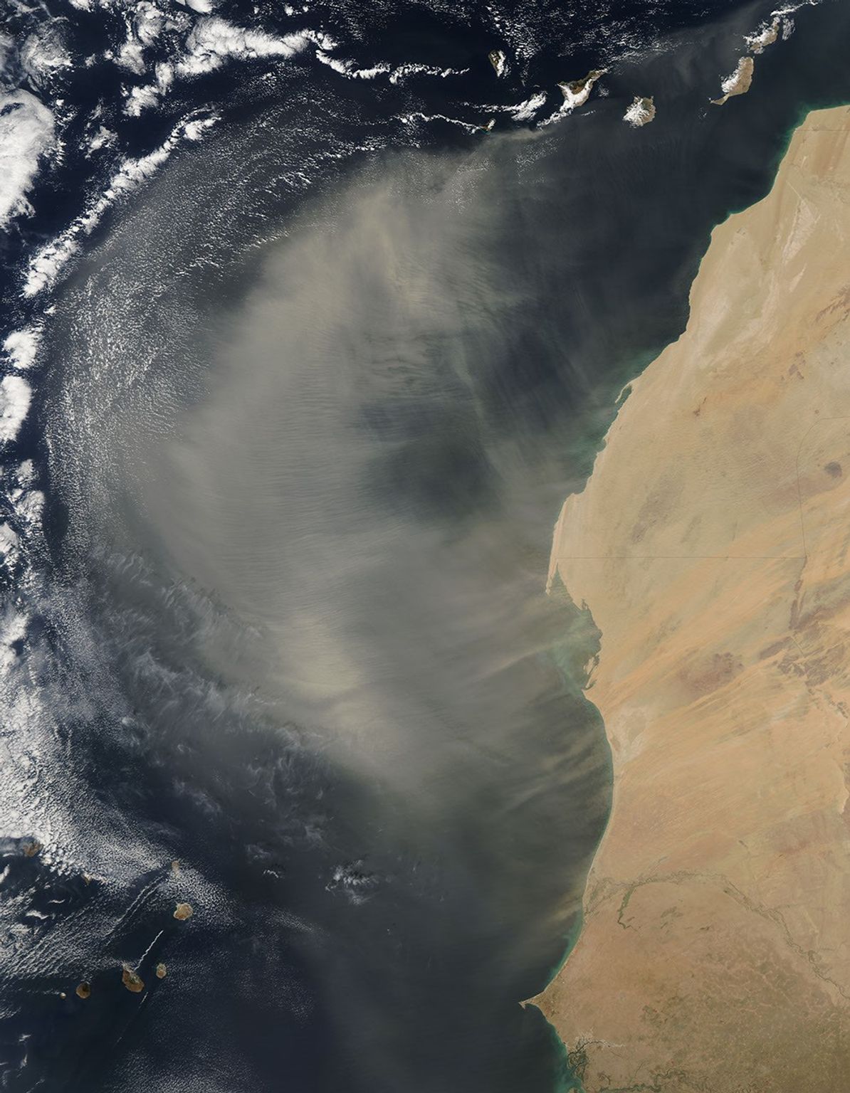 Dust over the Atlantic Ocean - NASA Science