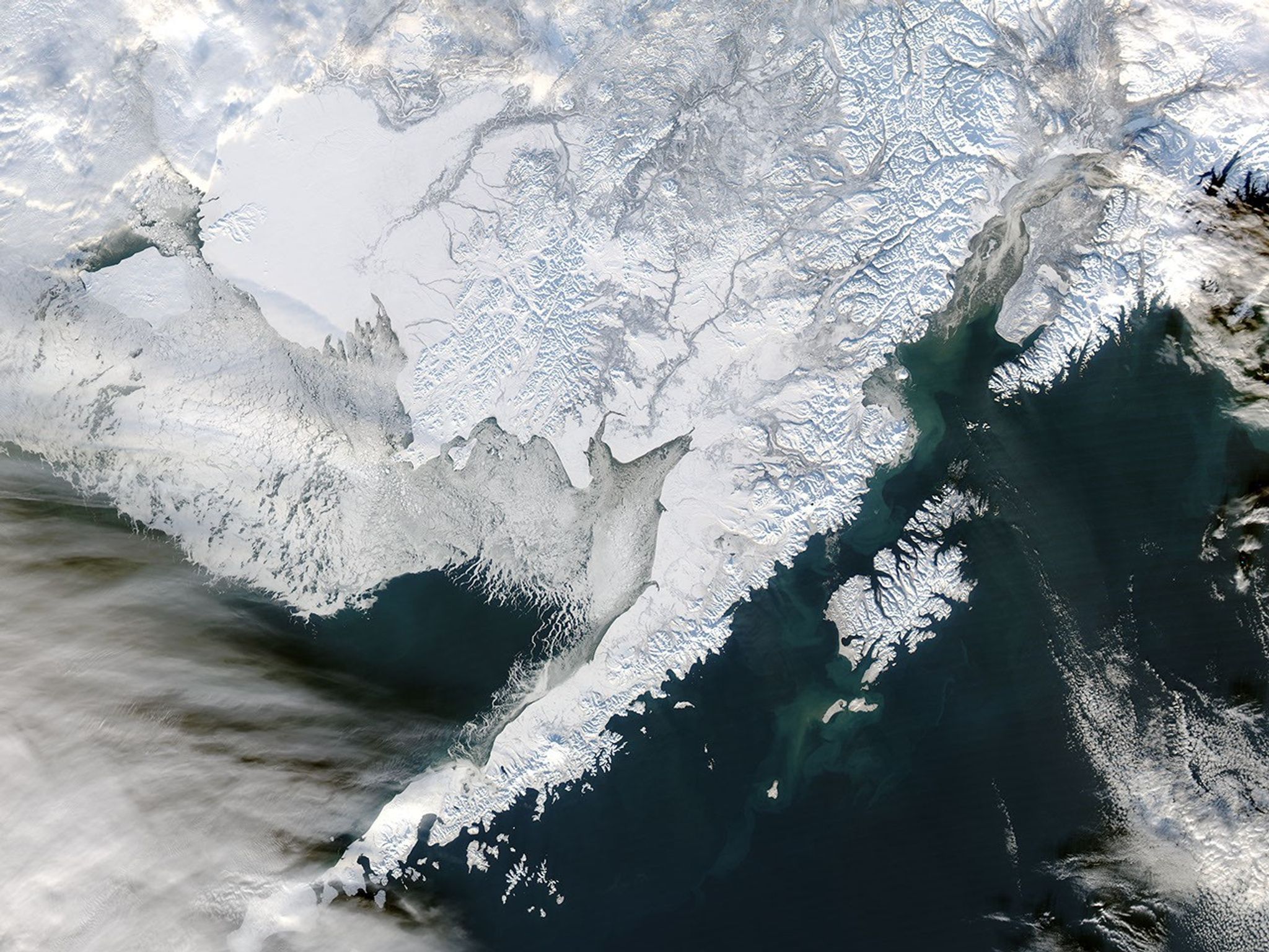 Sea Ice off Southwestern Alaska - NASA Science