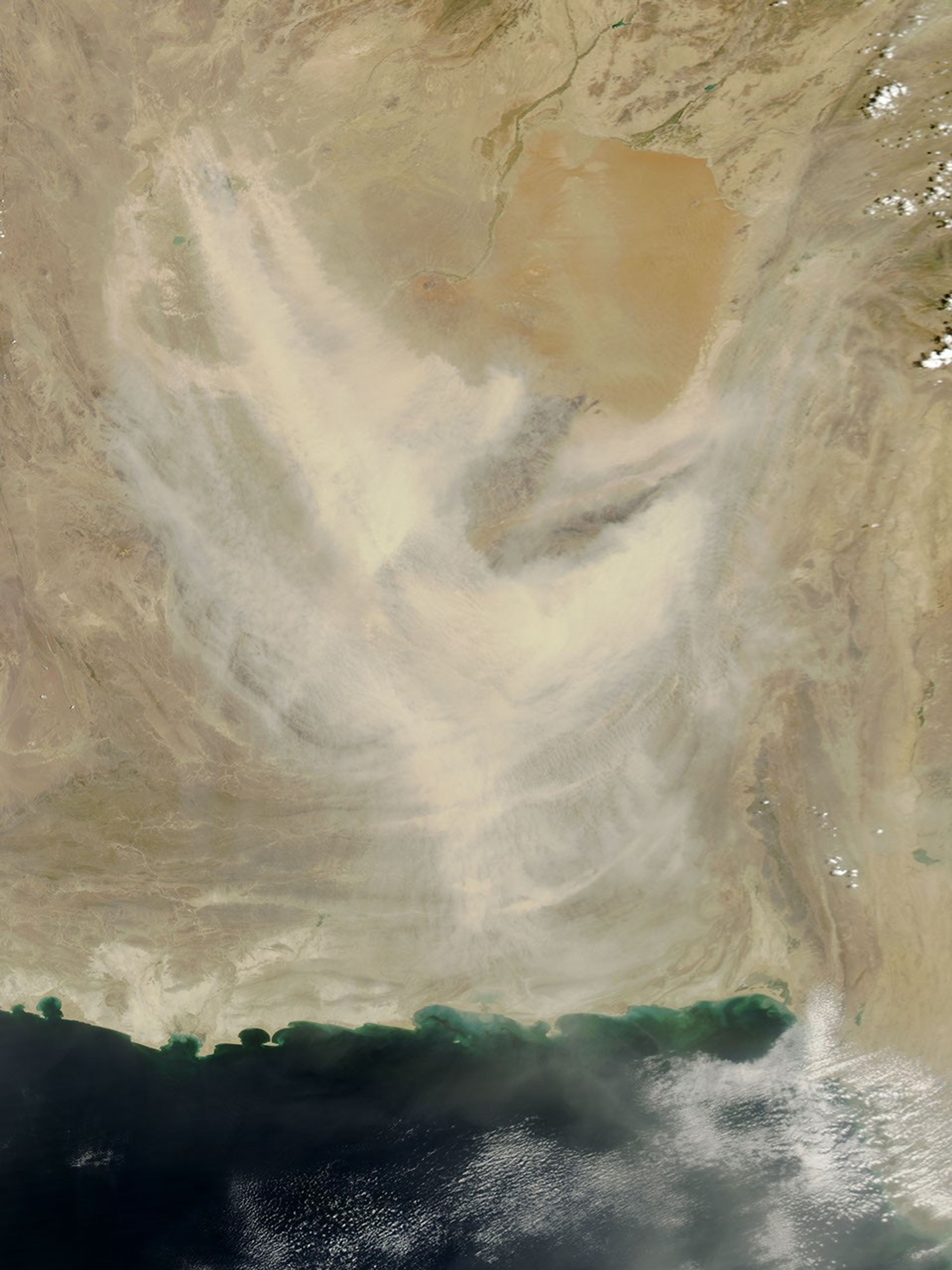 Dust Storm over Afghanistan, Pakistan, and Iran - NASA Science