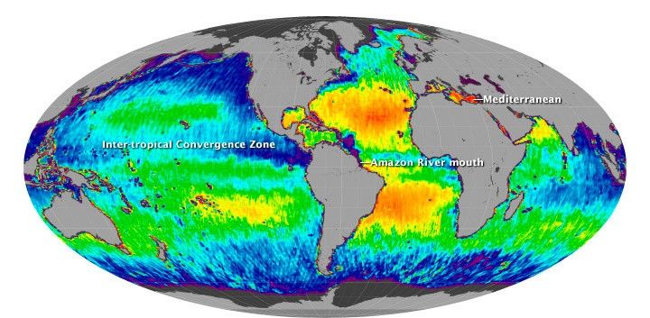 epipelagic zone salinity