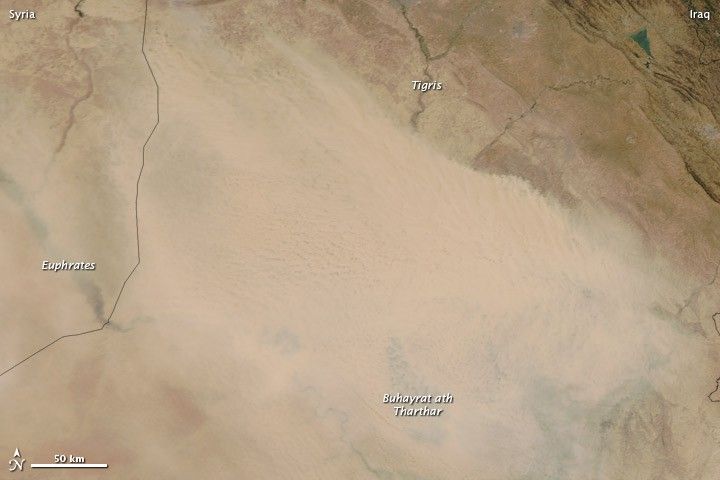 Dust over Syria and Iraq - NASA Science