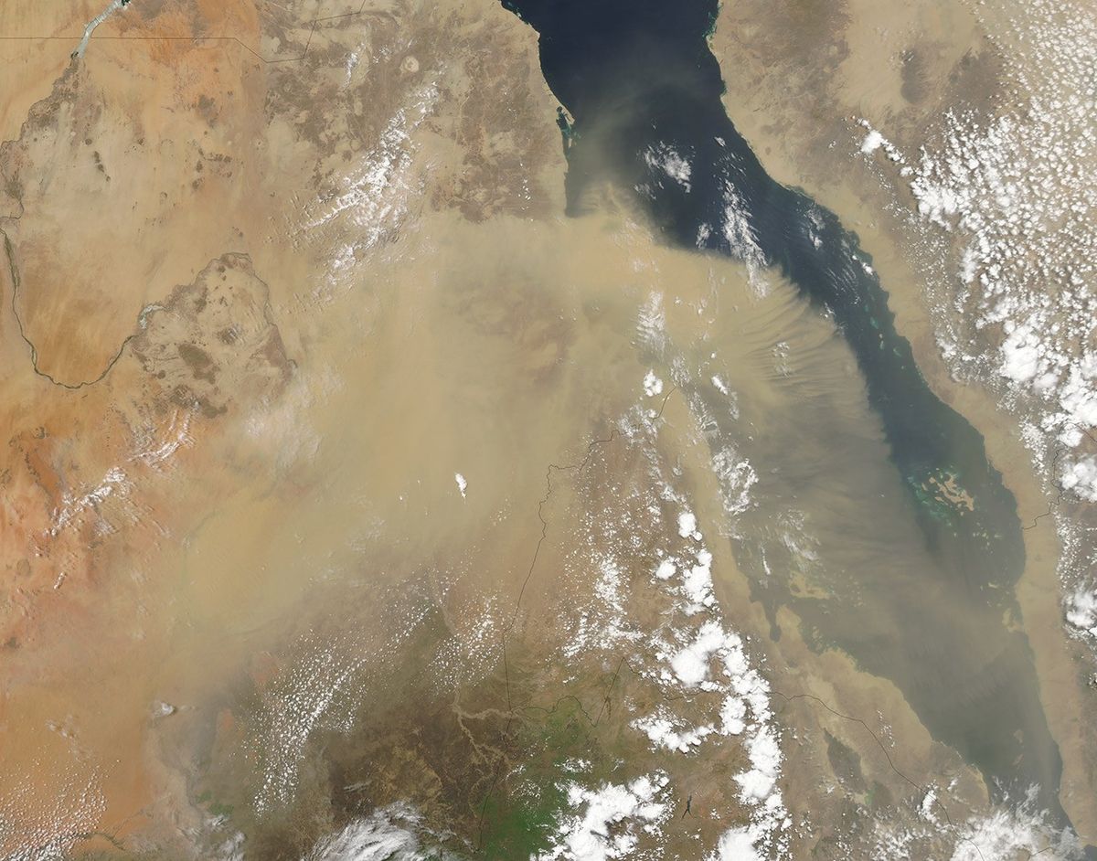 Dust over the Red Sea - NASA Science