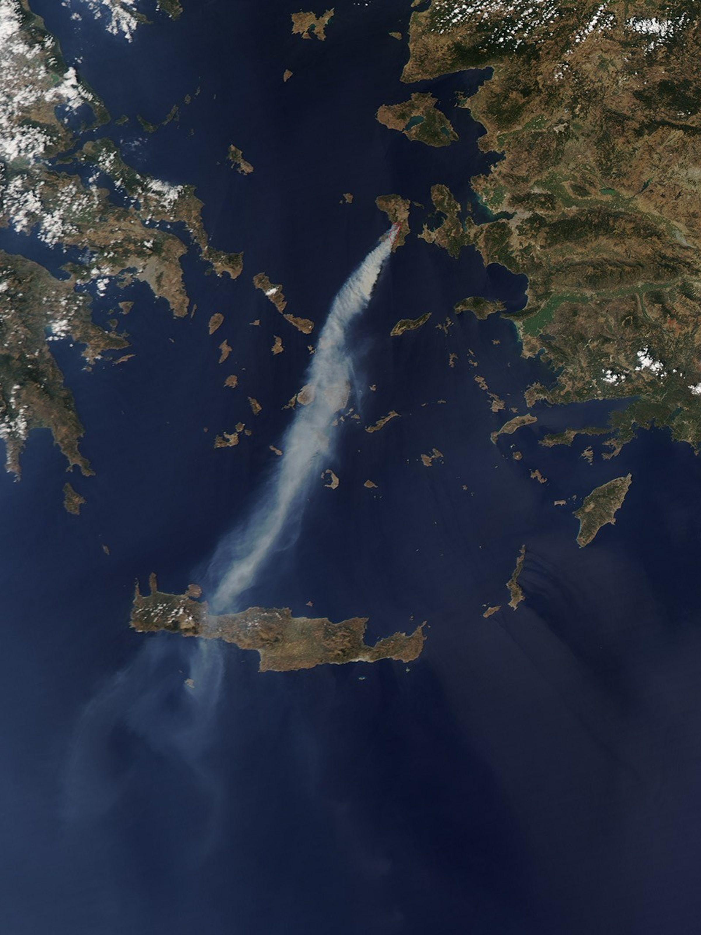 Wildfire on Chios - NASA Science