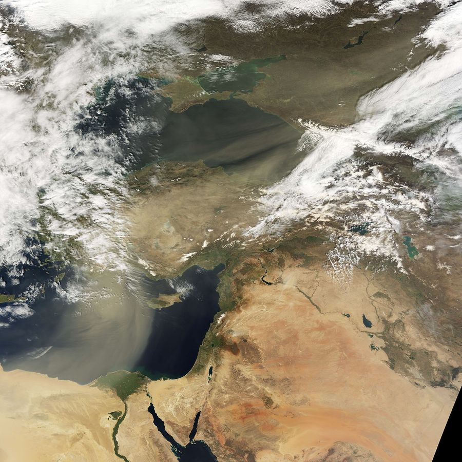 Dust over the Mediterranean and Turkey - NASA Science