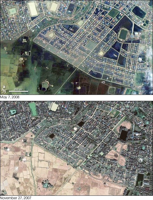 Flooding in Yangon, Burma (Myanmar) - NASA Science