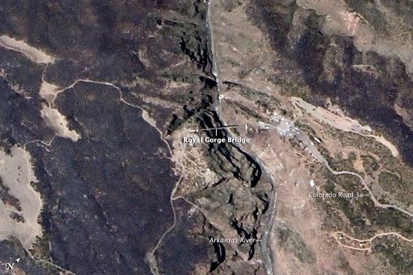 Royal Gorge Bridge Still Standing After Wildfire - NASA Science