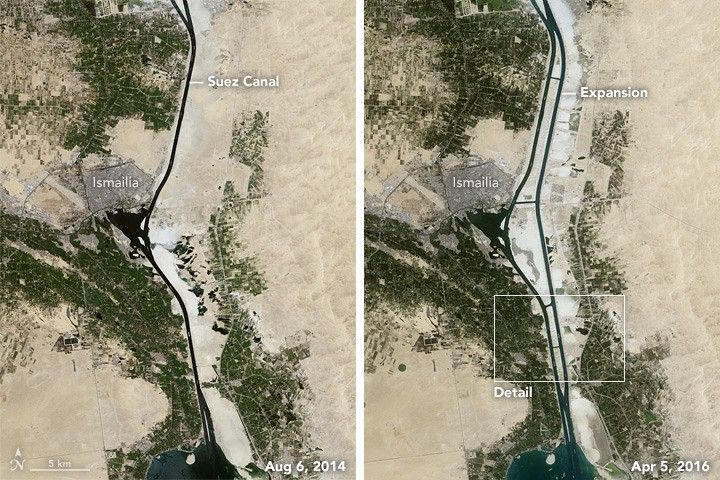Egypt Suez Canal Egypt Inaugurates $8 Billion 'New Suez Canal'