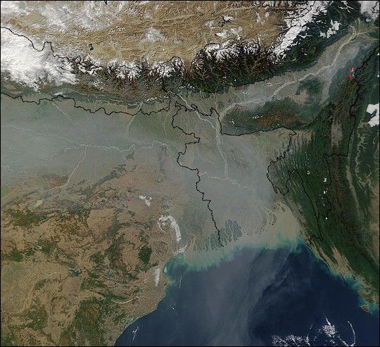 Thick Haze Over Northern India - NASA Science