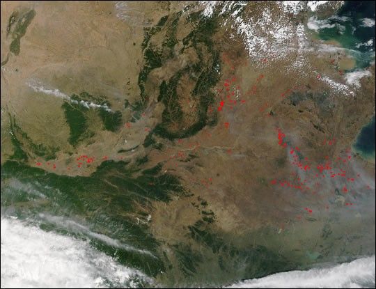 Fires and Smoke in Eastern China - NASA Science