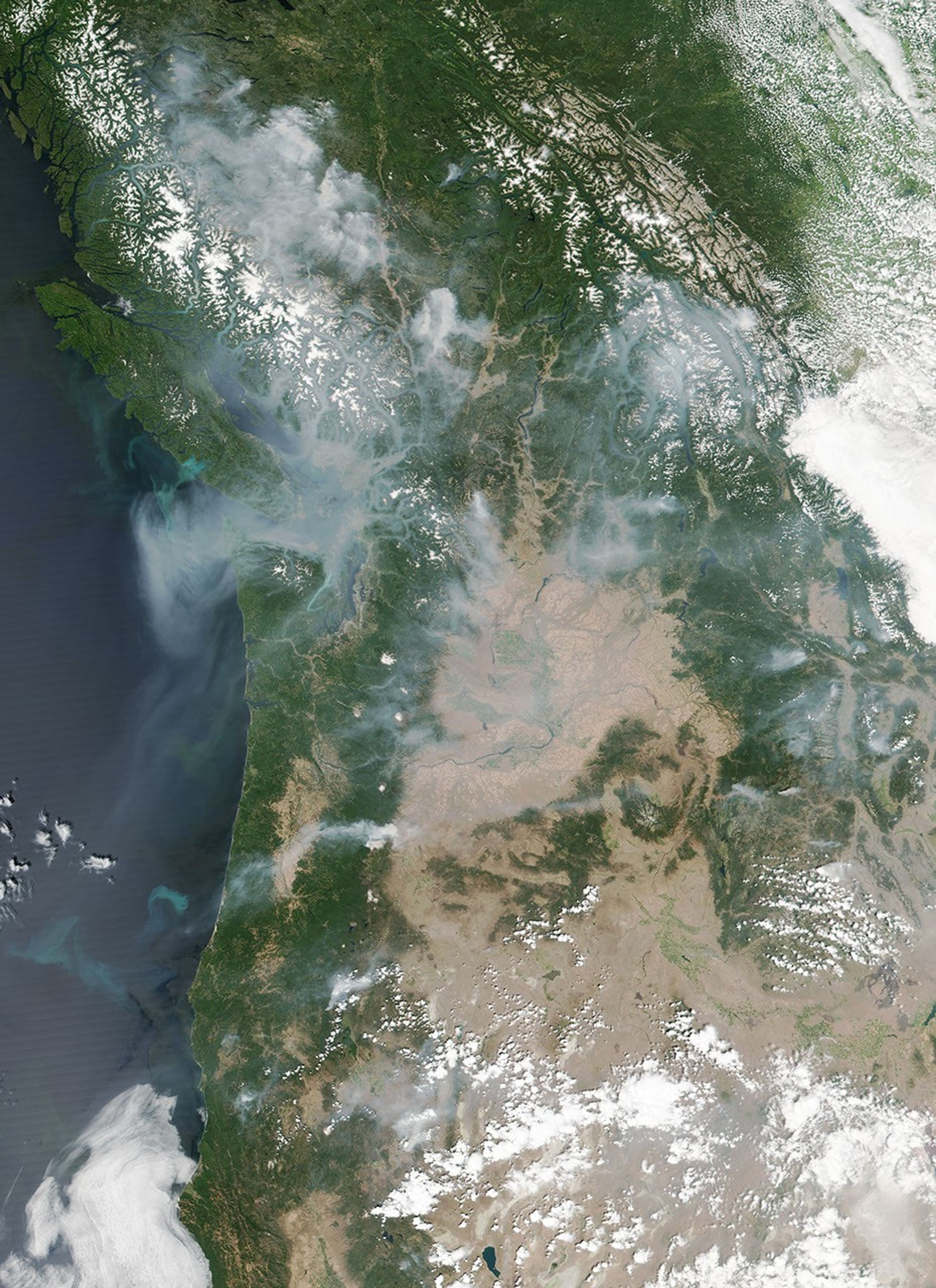 Smoke Spreads Across the U.S. and Canadian West - NASA Science