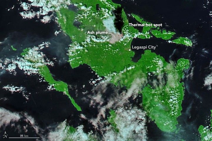 Ash and Activity from Mayon - NASA Science