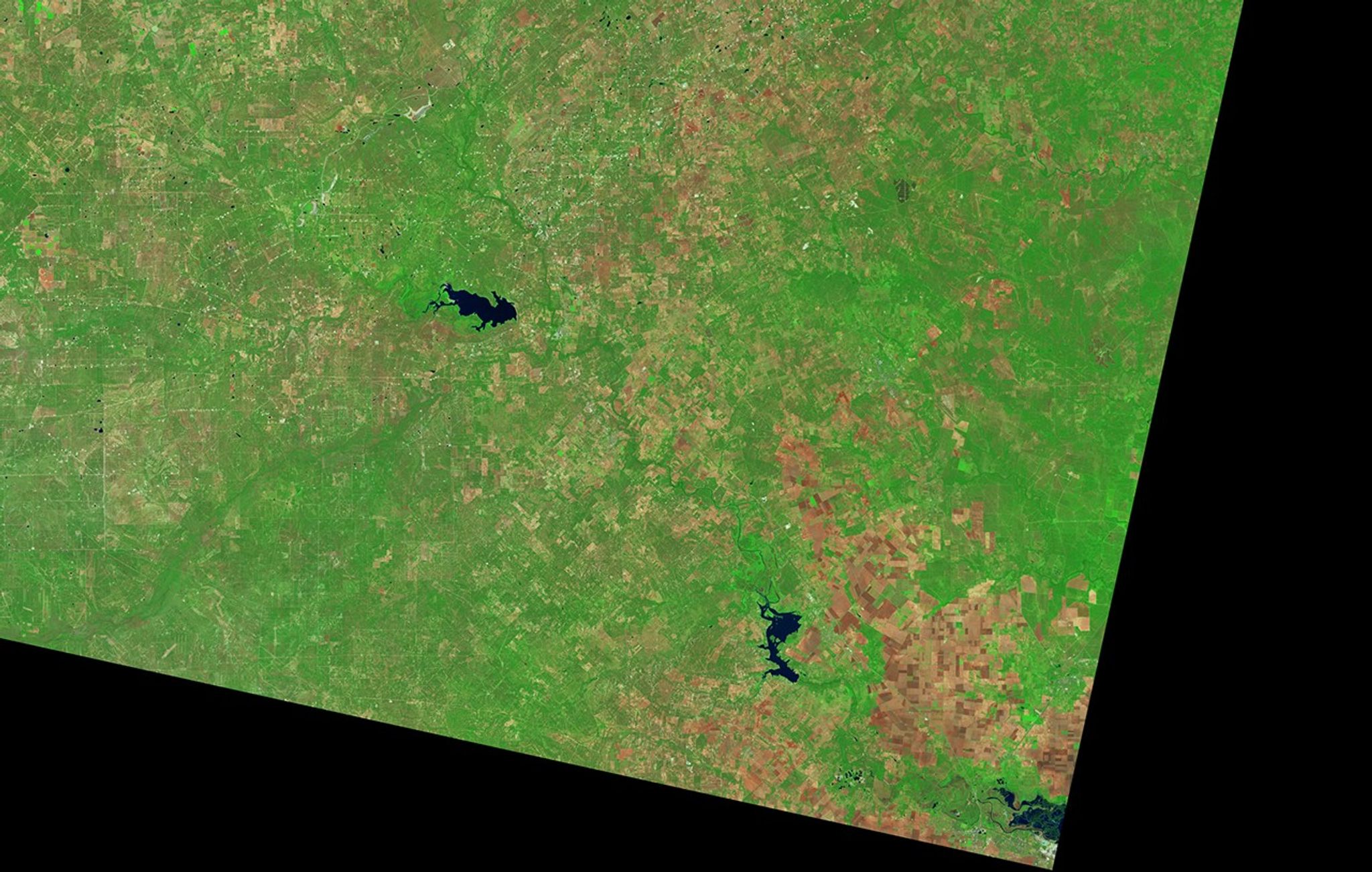 Reservoirs Dwindle in South Texas - NASA Science
