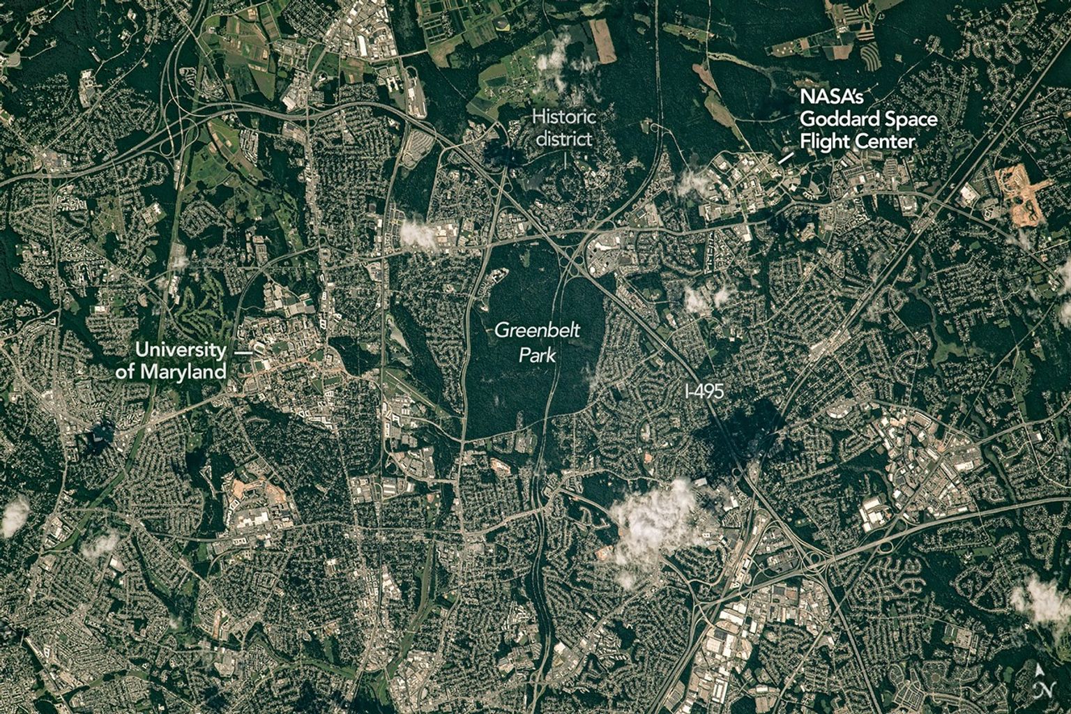 Belts of Green in the Washington Suburbs - NASA Science
