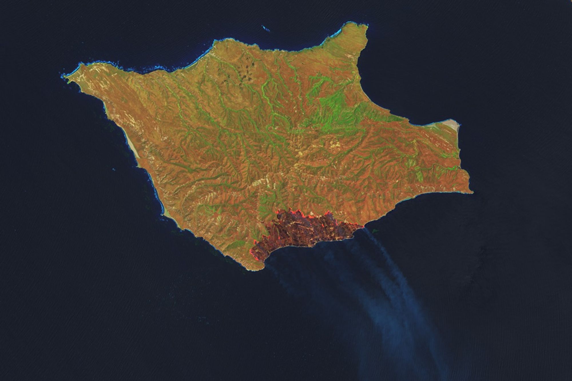 Fire Chars Santa Rosa Island - NASA Science