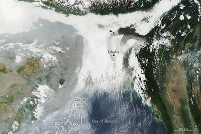 Ganges Delta Under a Winter Shroud of Fog - NASA Science