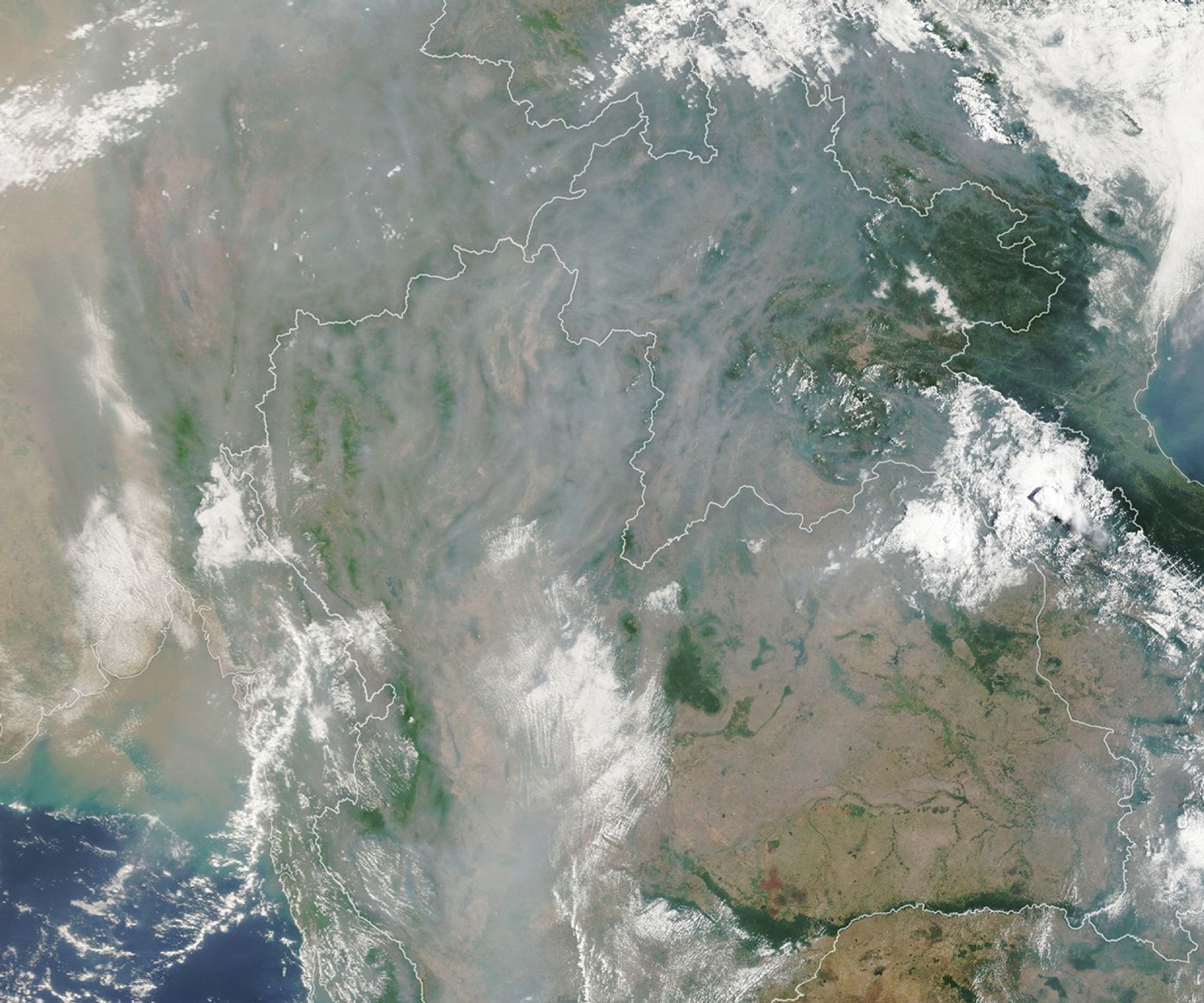 Smoke Shrouds Northern Thailand - NASA Science