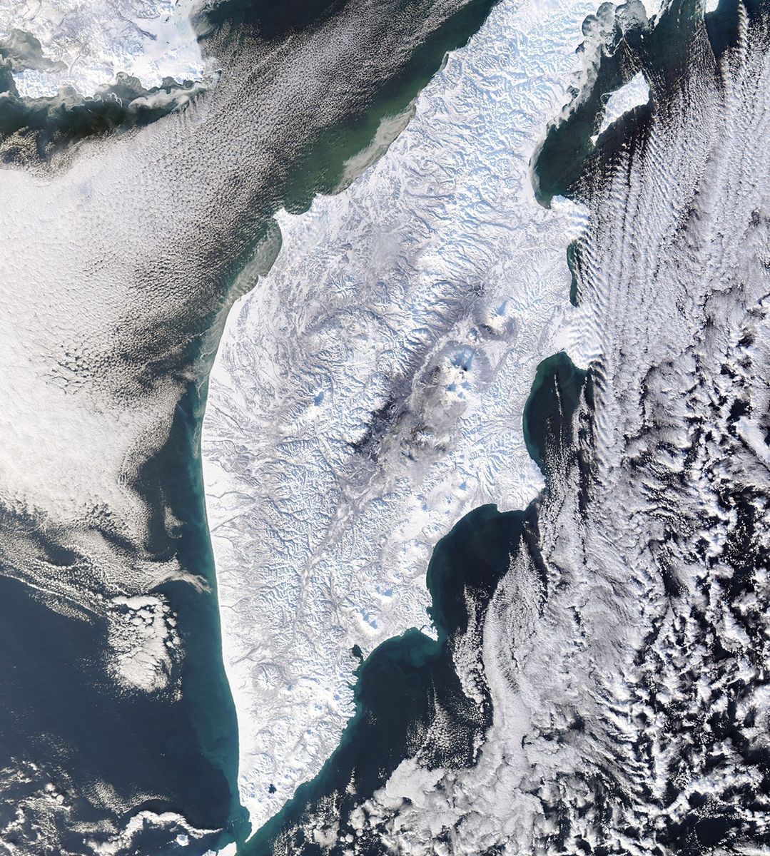 Snow Buries Kamchatka - NASA Science