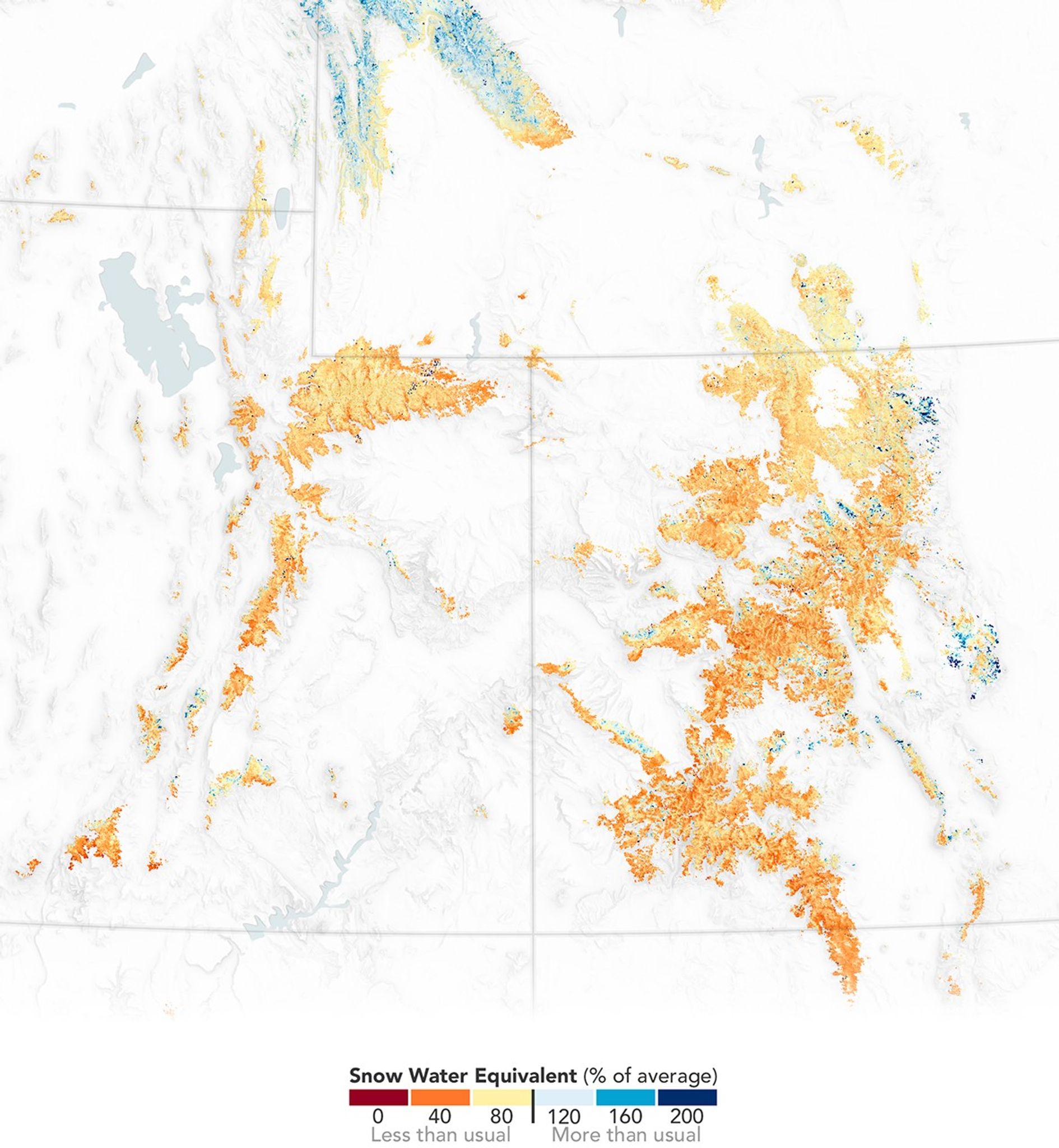 Snow Is Scarce in the Upper Colorado Basin - NASA Science