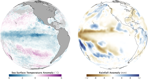 World of Change: El Niño, La Niña, and Rainfall - NASA Science