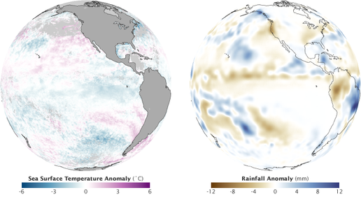 World of Change: El Niño, La Niña, and Rainfall - NASA Science