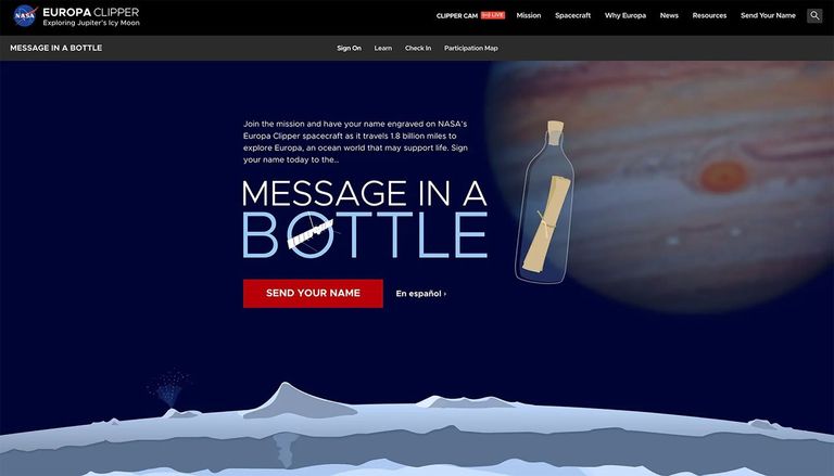 Europa Clipper Message in a Bottle