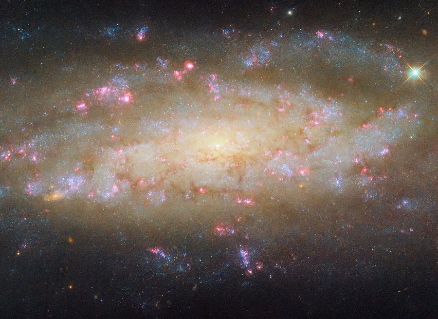Hubble Spies Galaxy with Lots to See - NASA Science