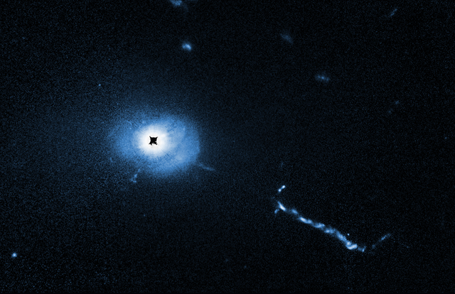 Hubble Image of Quasar 3C 273