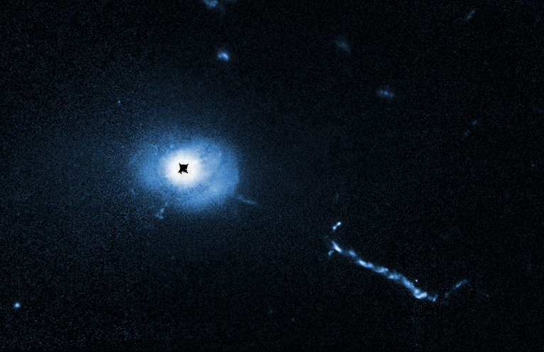 Hubble Image of Quasar 3C 273