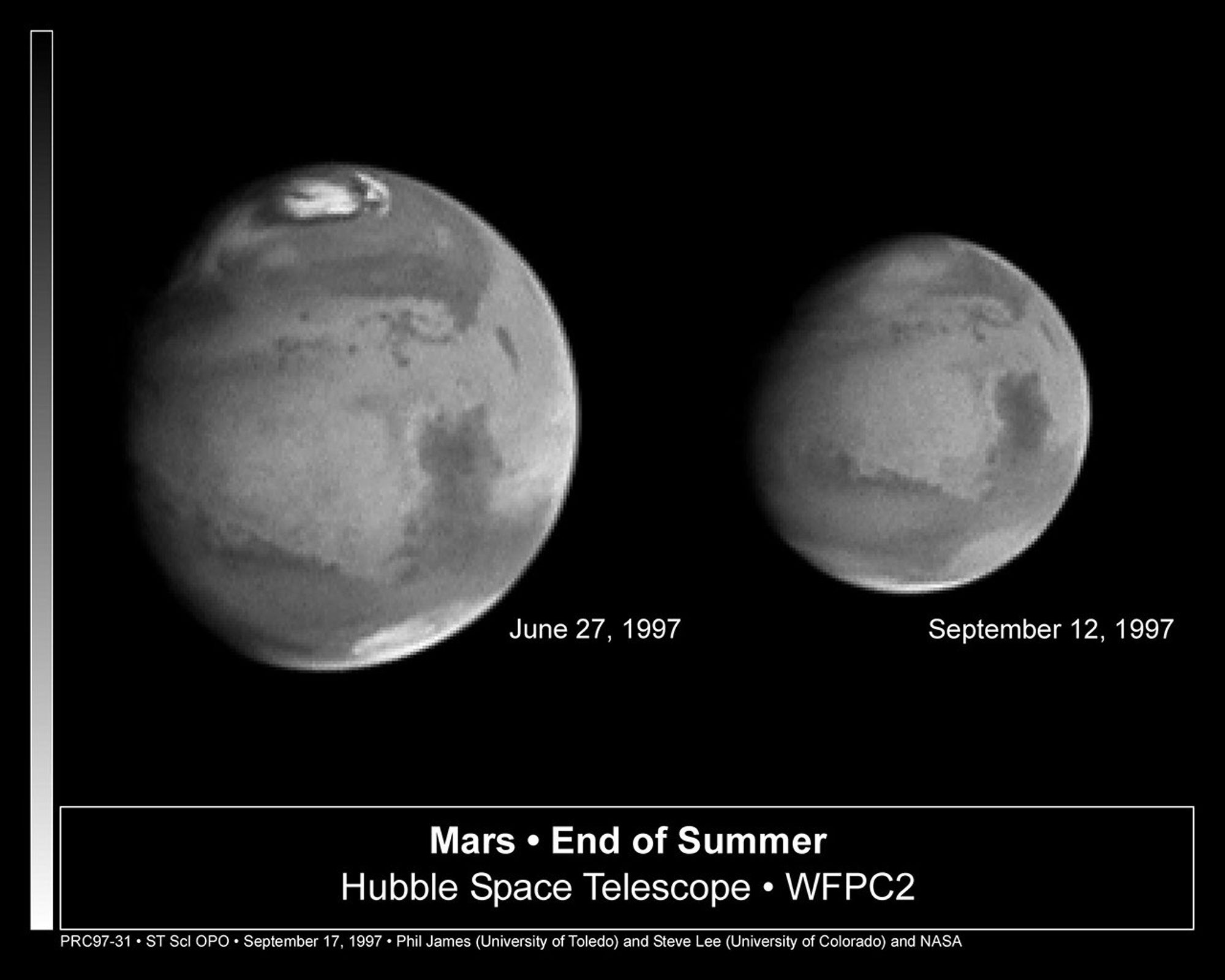 Hubble Watches the Red Planet as Mars Global Surveyor Begins ...