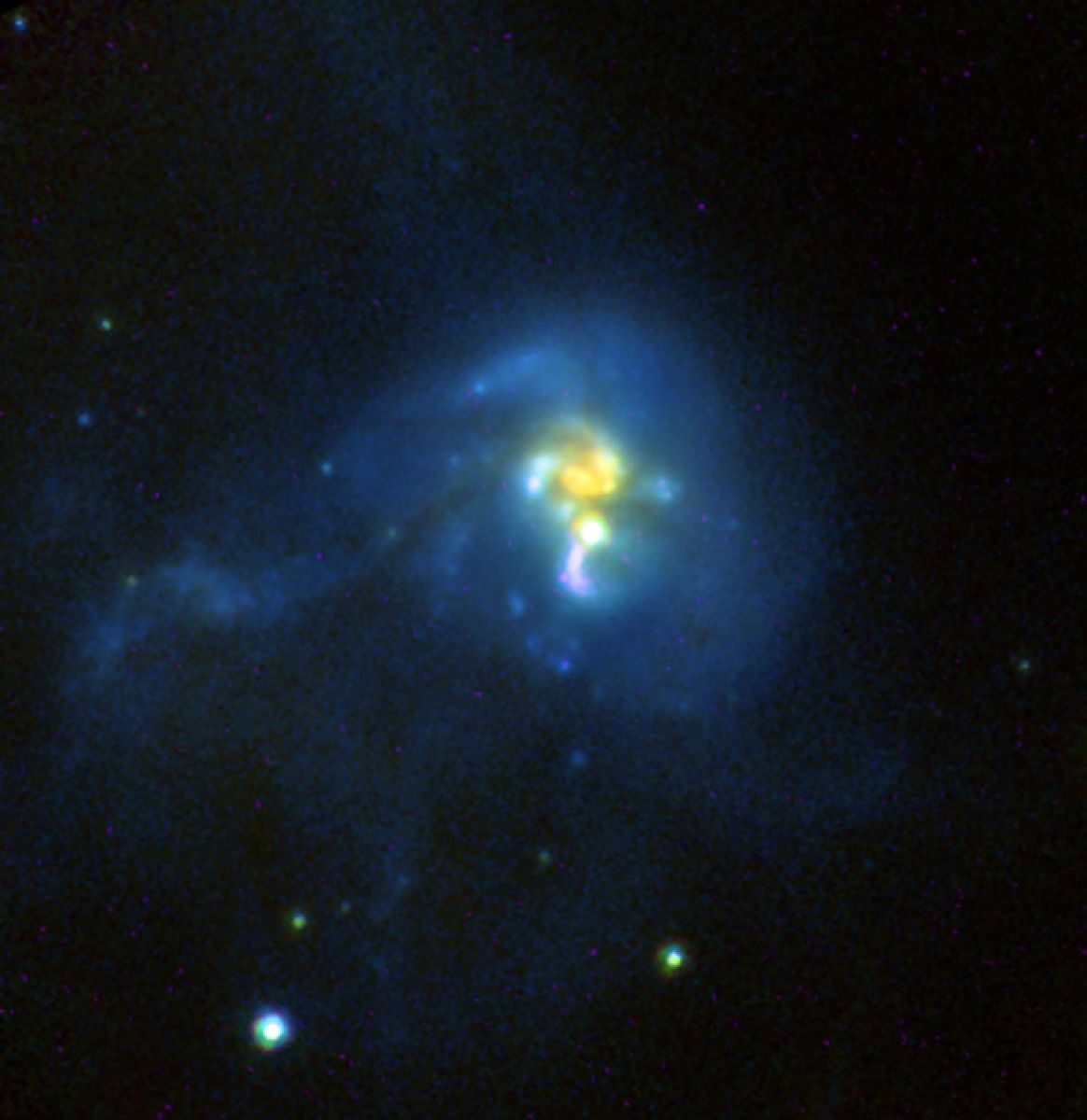 Tumultuous Collision Between Four Galaxies (IRAS 19297-0406) - NASA Science