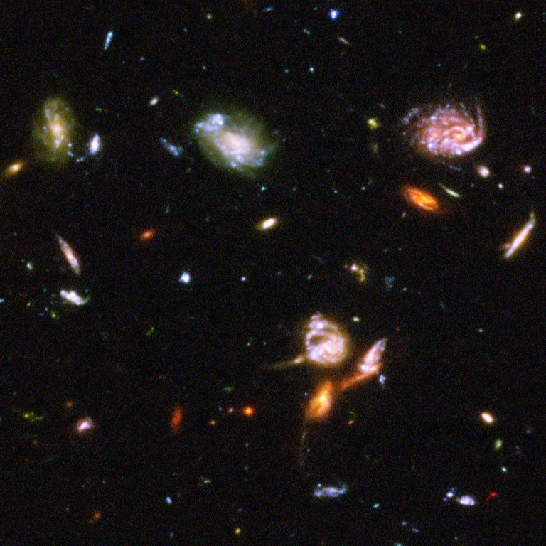 Hubble Ultra Deep Field Infrared View of Galaxies Billions of Light ...