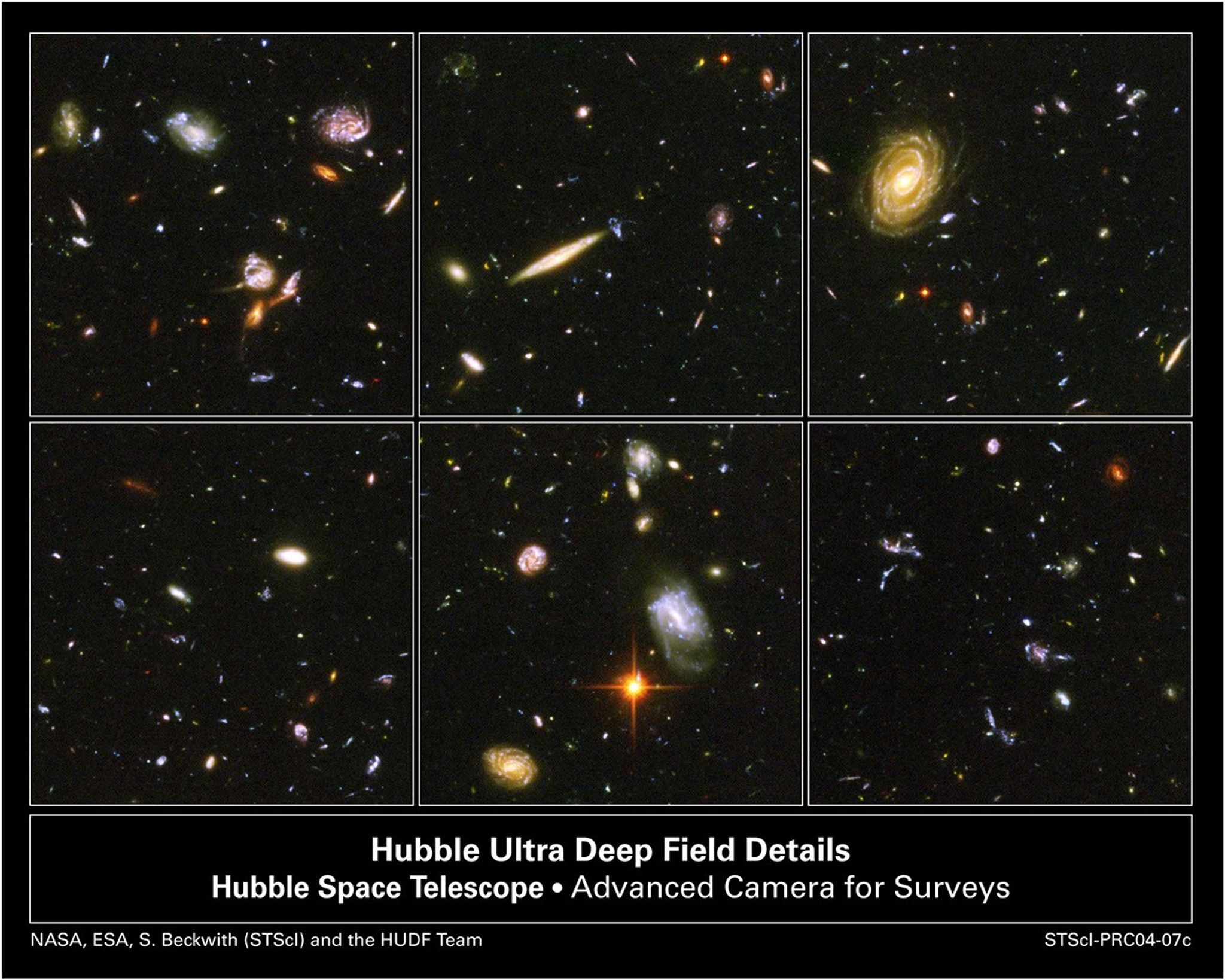 Hubble Ultra Deep Field Infrared View of Galaxies Billions of Light ...