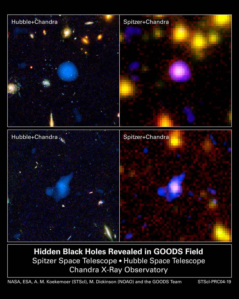 Location of 7 AGN in GOODS/CDF-S - NASA Science