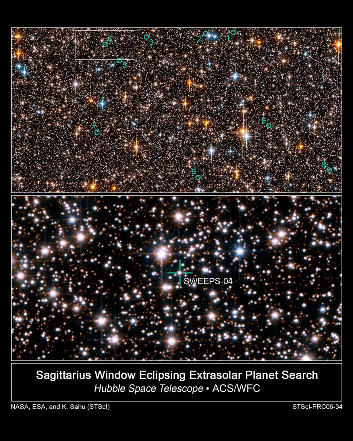 Sagittarius Area with Location of SWEEPS - NASA Science