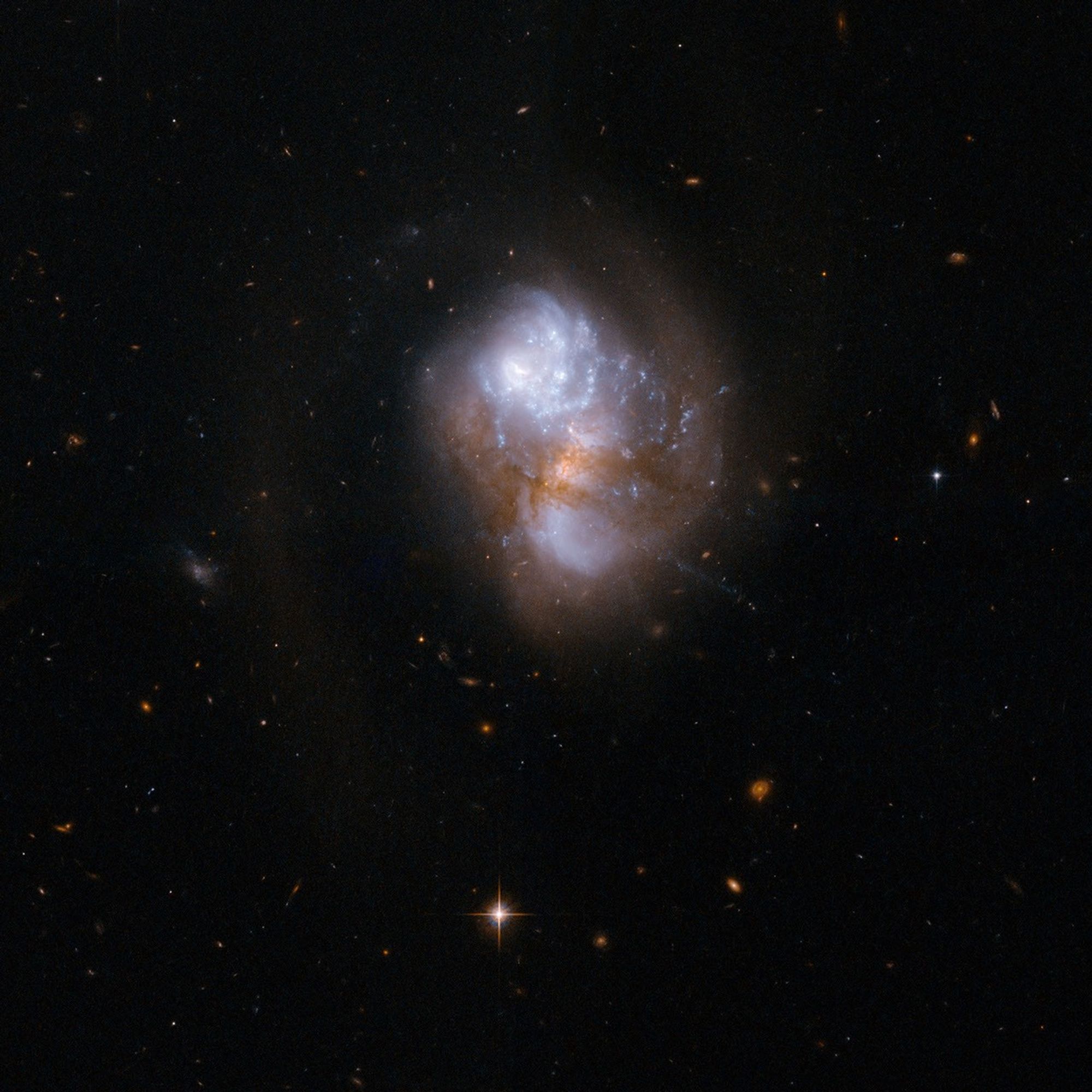 Hubble Interacting Galaxy NGC 3256 - NASA Science