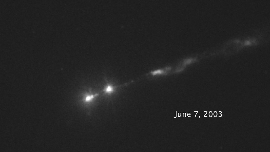 Hubble Witnesses Spectacular Flaring in Gas Jet from M87's Black Hole ...