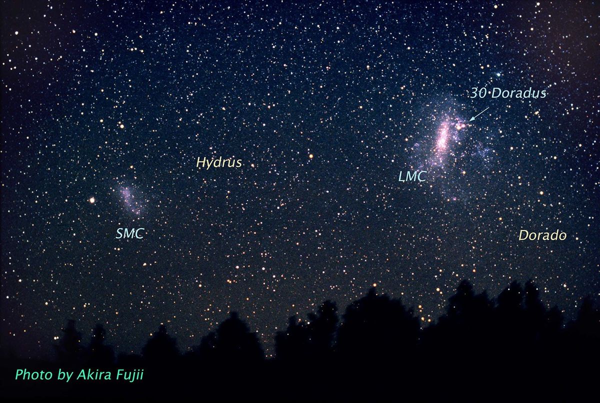 Compass and Scale Image for 30 Doradus - NASA Science