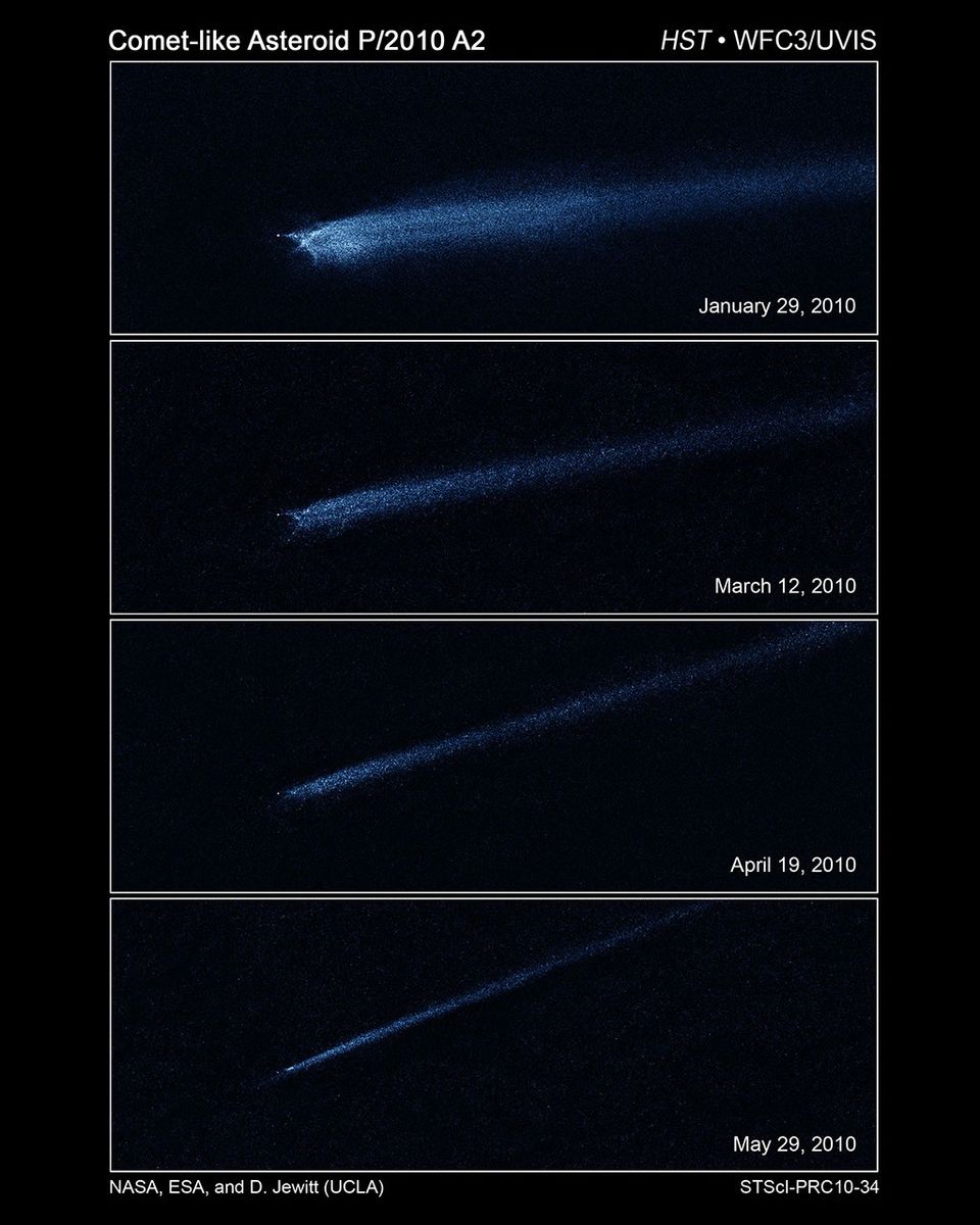 Hubble WFC3 Image of P/2010 A2 (March 12, 2010) - NASA Science