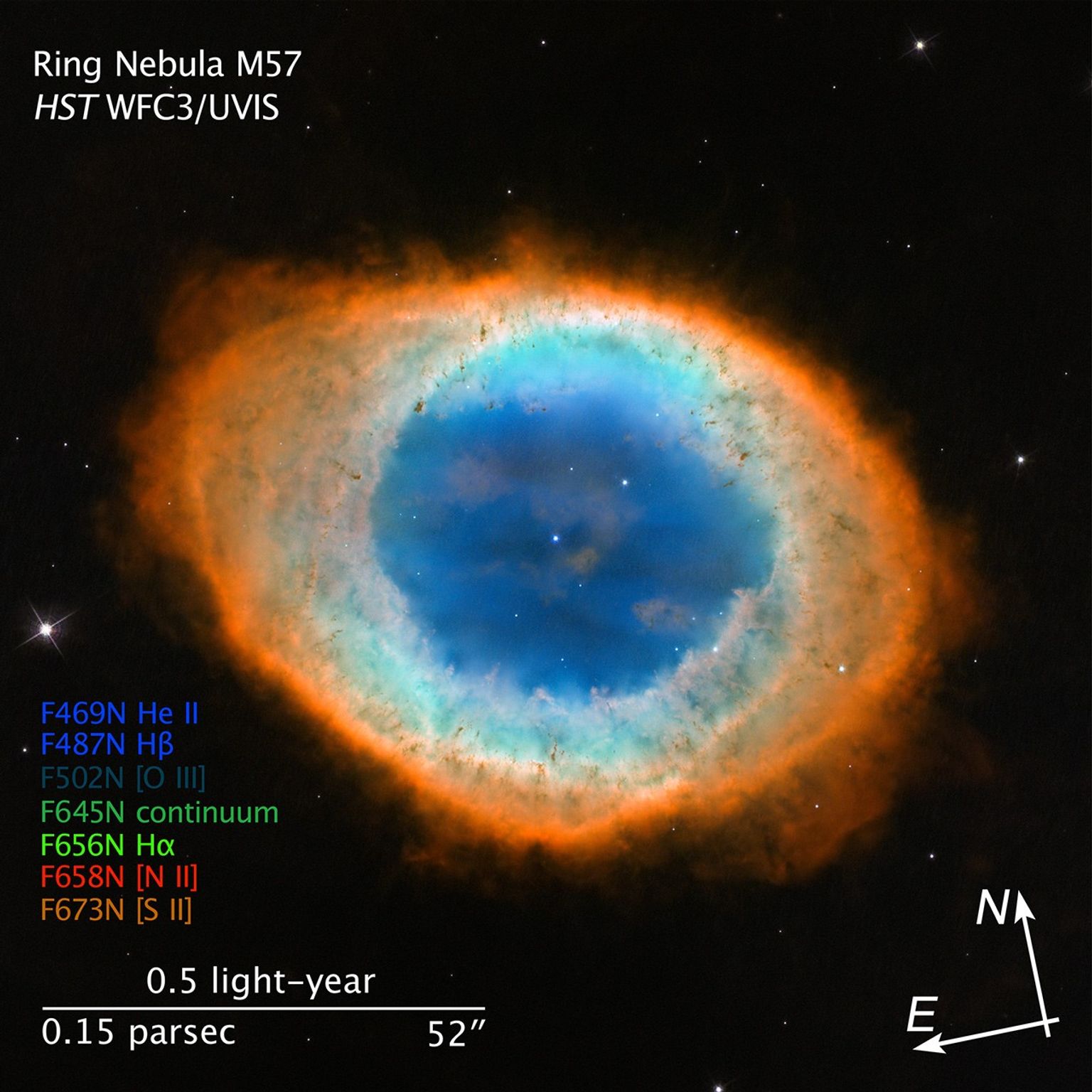 NASA's Hubble Space Telescope Reveals the Ring Nebula's True Shape ...