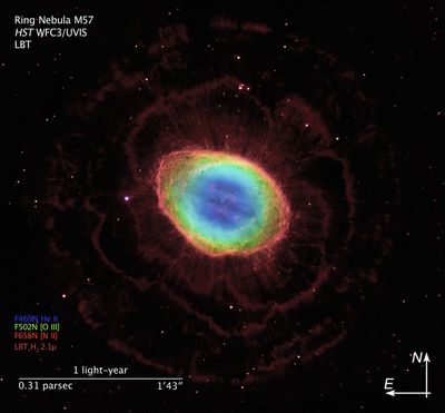 NASA's Hubble Space Telescope Reveals the Ring Nebula's True Shape ...