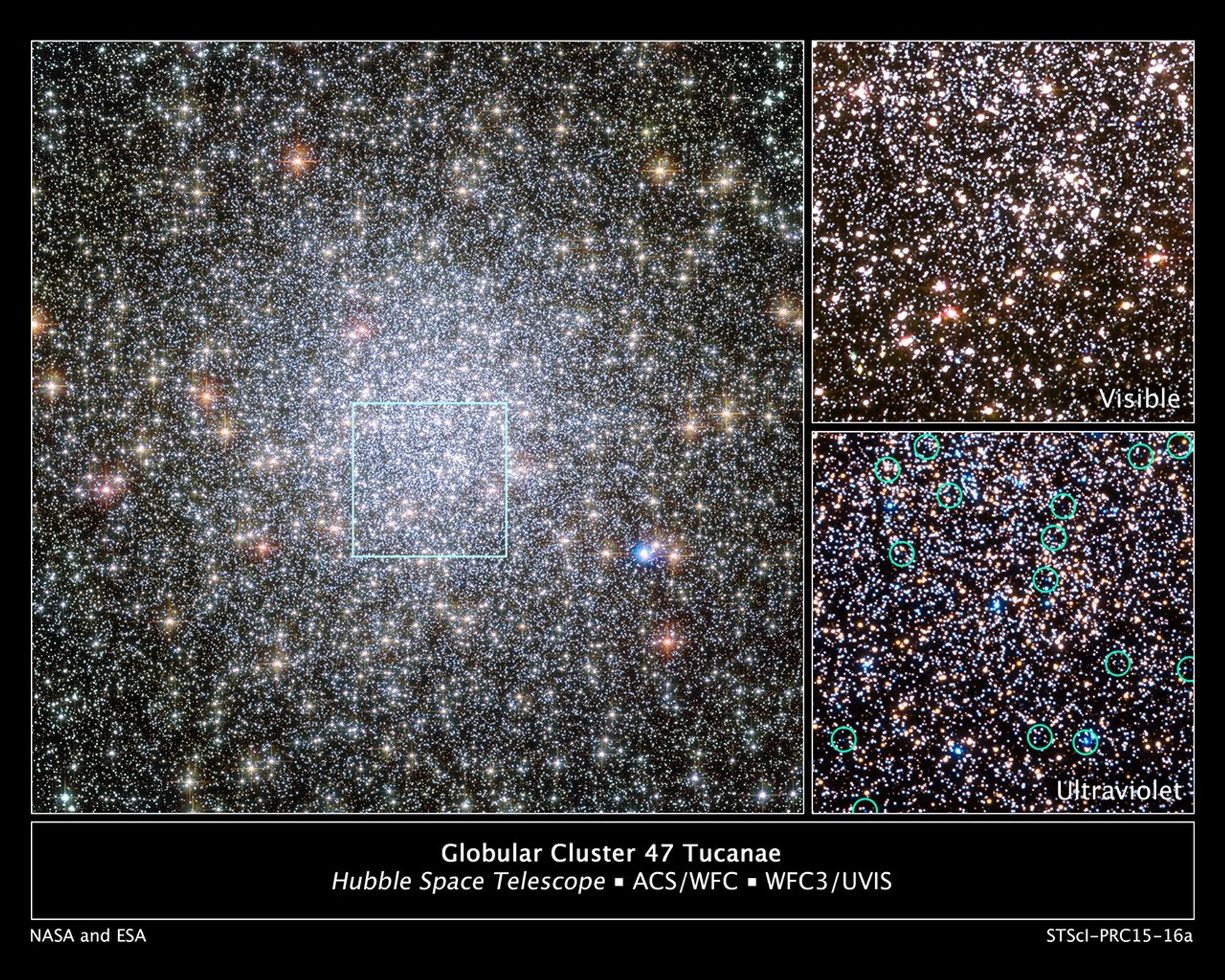 Hubble 47 Tucanae – Visible+UV (crop) - NASA Science