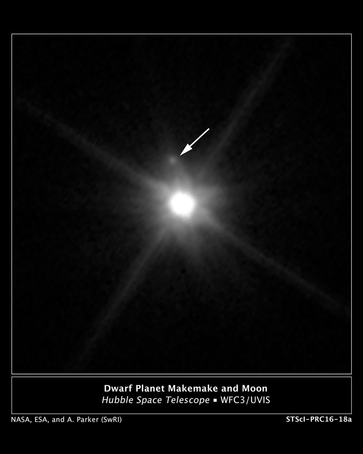 Hubble Discovers Moon Orbiting the Dwarf Planet Makemake - NASA Science