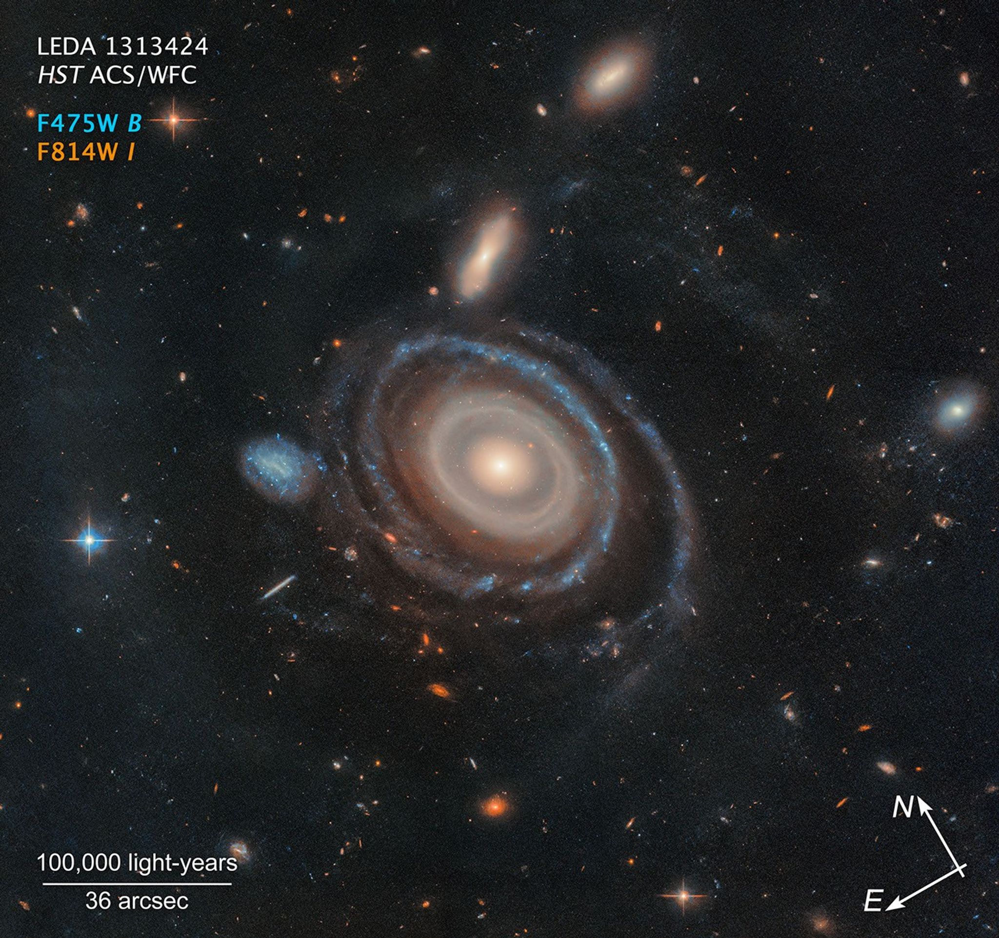 Straight Shot: Hubble Investigates Galaxy with Nine Rings - NASA Science