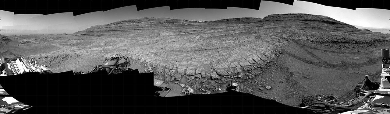 Sol 4748: Right Navigation Camera, Cylindrical Projection - NASA Science