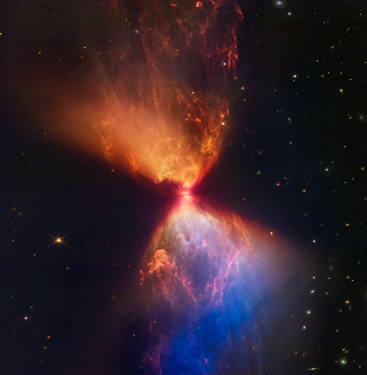 NASA’s Webb Catches Fiery Hourglass as New Star Forms - NASA Science